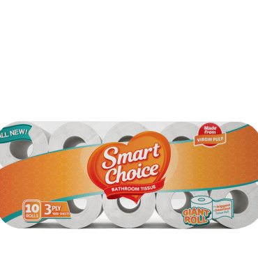 Smart Choice Bathroom Tissue 3 Ply 10 Rolls | Quanta Paper Corporation