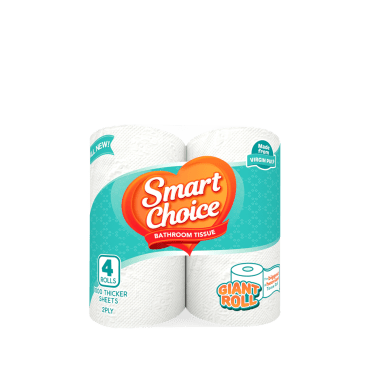Smart Choice Bathroom Tissue 2 Ply 4 Rolls | Quanta Paper Corporation
